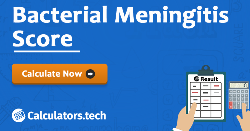 bacterial meningitis score