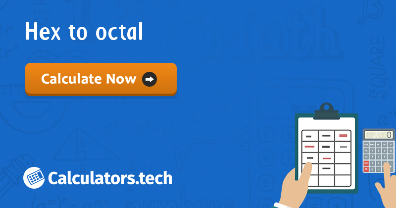 Hex to octal - Converter