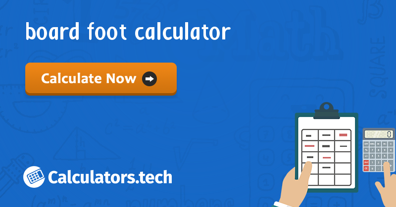 Board foot calculator